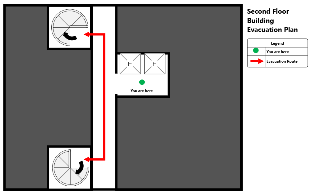 Building - Second Floor Elevator Plan
